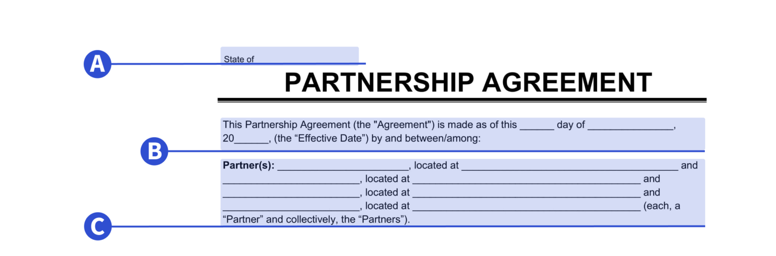 Partnership Agreement Template | PDF & Word Download | BoloForms
