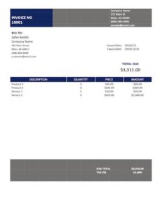 Free Service/labor Invoice Template | Excel & Word Downloads