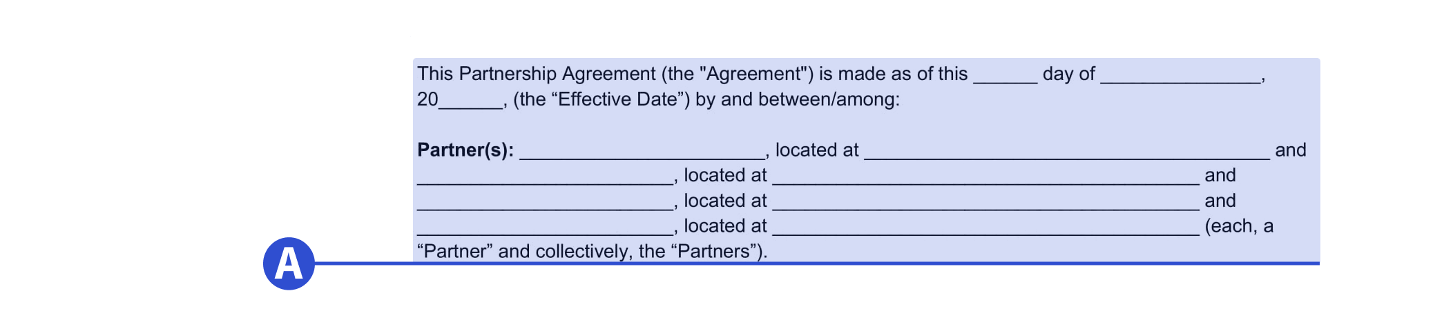Free 50 50 Business Partnership Agreement Template PDF Word