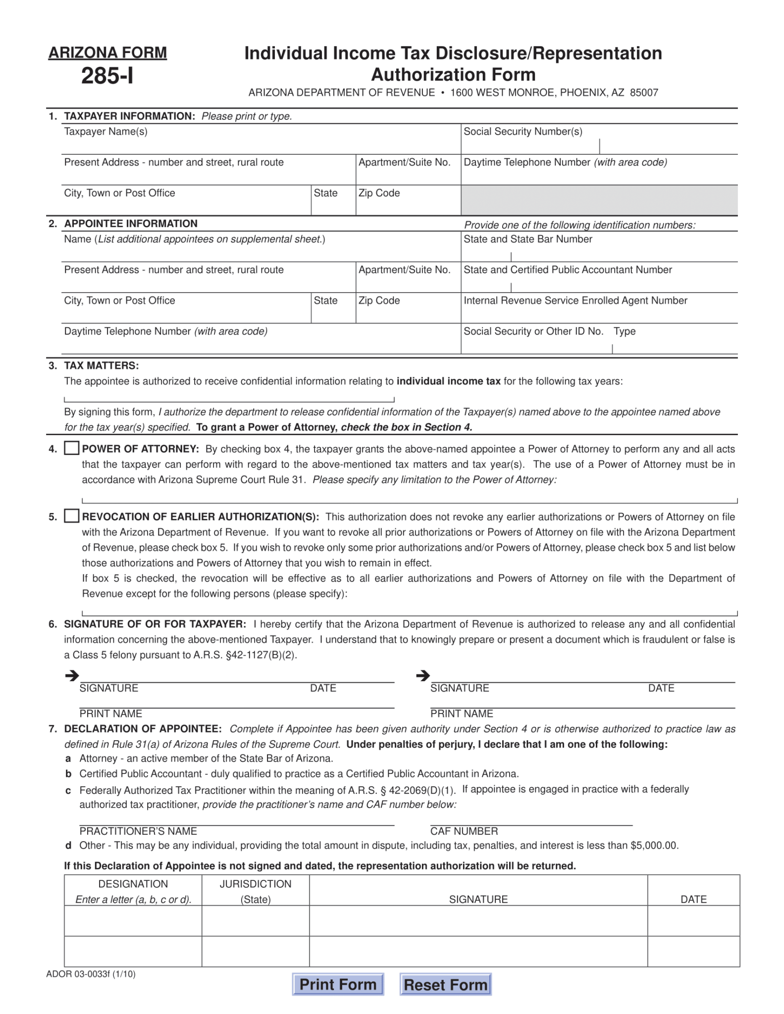 Free Arizona Power of Attorney Forms | PDF & Word