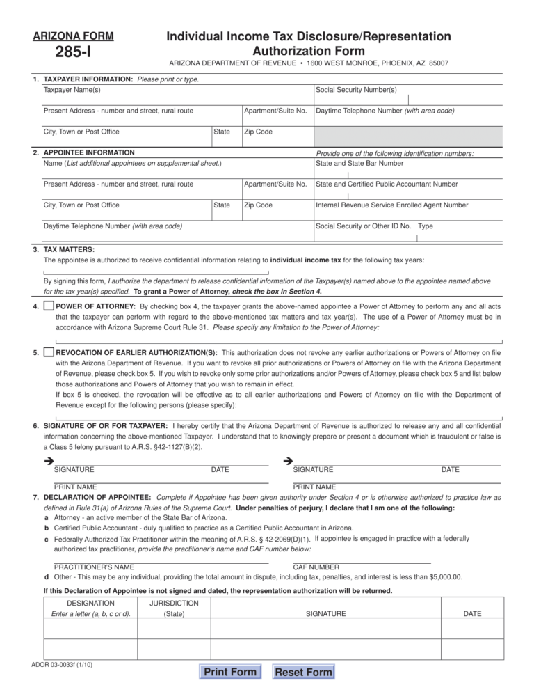 Free Arizona Power of Attorney Forms | PDF & Word