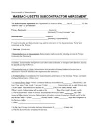 Free Massachusetts Employment Contract Templates | PDF & Word