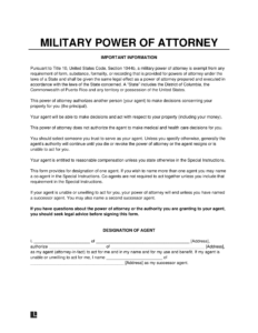 Free Power of Attorney (POA) Forms | PDF & Word
