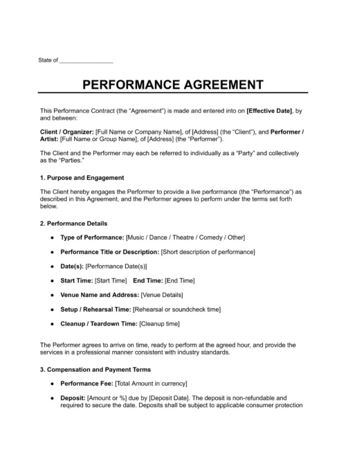 Free Service Agreement Template (Generic & 25 Types)| PDF & Word