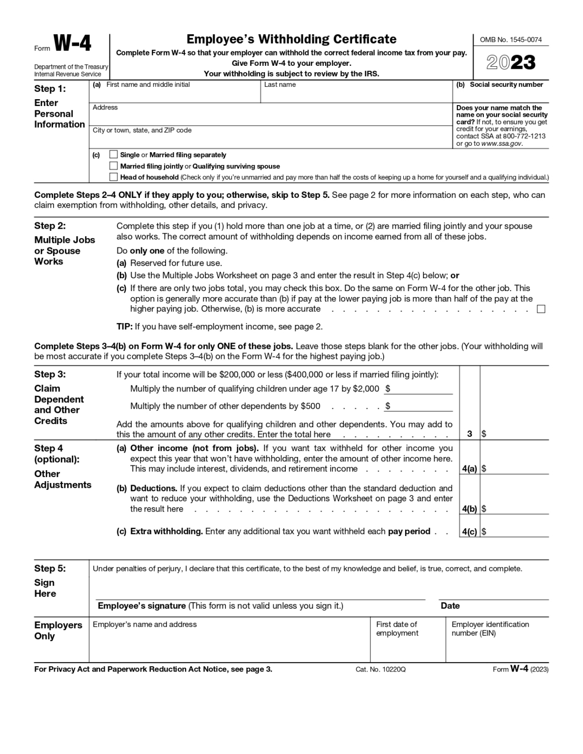 Free Employee Forms | PDF & Word Download