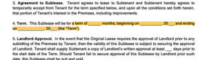 Free Sublease Agreement Template | PDF & Word