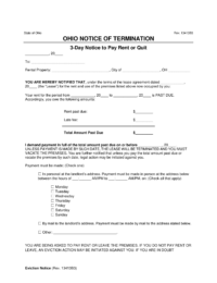 Free Ohio Eviction Notice Forms | PDF & Word Templates