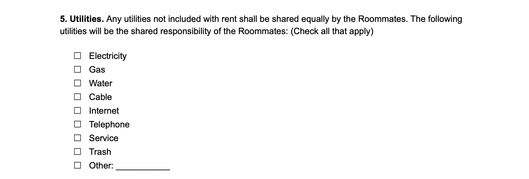 Free Roommate Agreement Template | PDF & Word